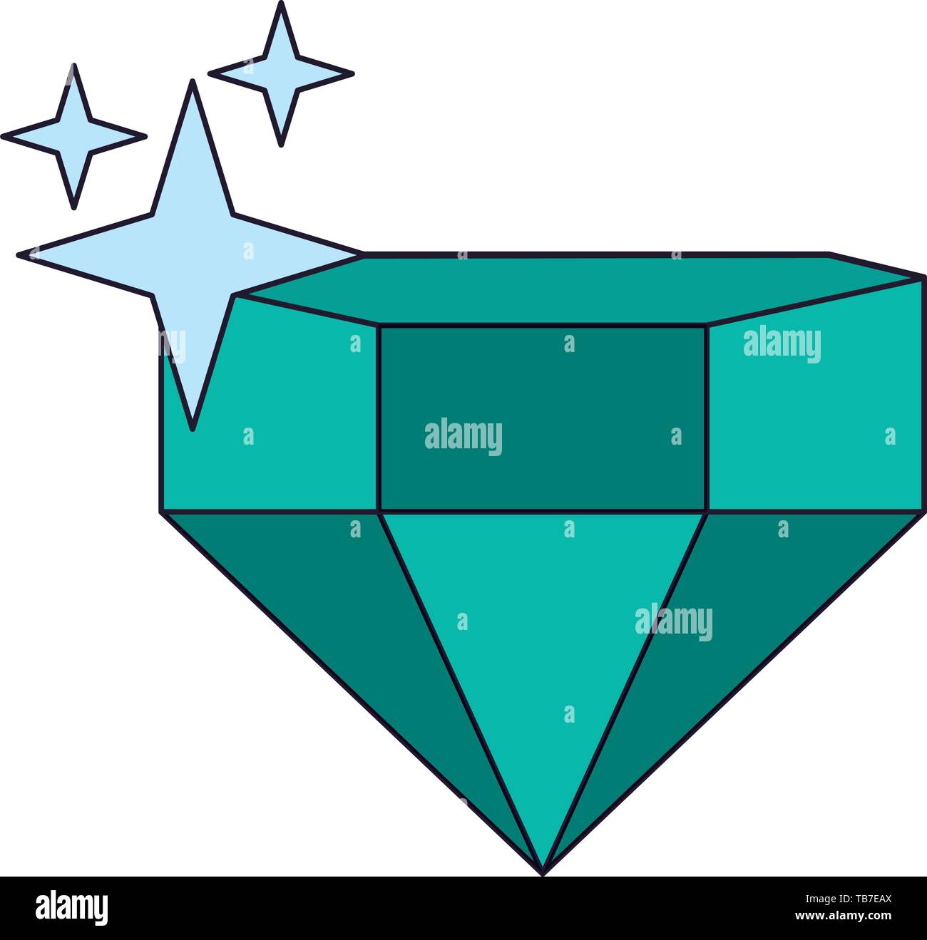Videogame diamond shinning cartoon isolated Stock Vector Image & Art ...