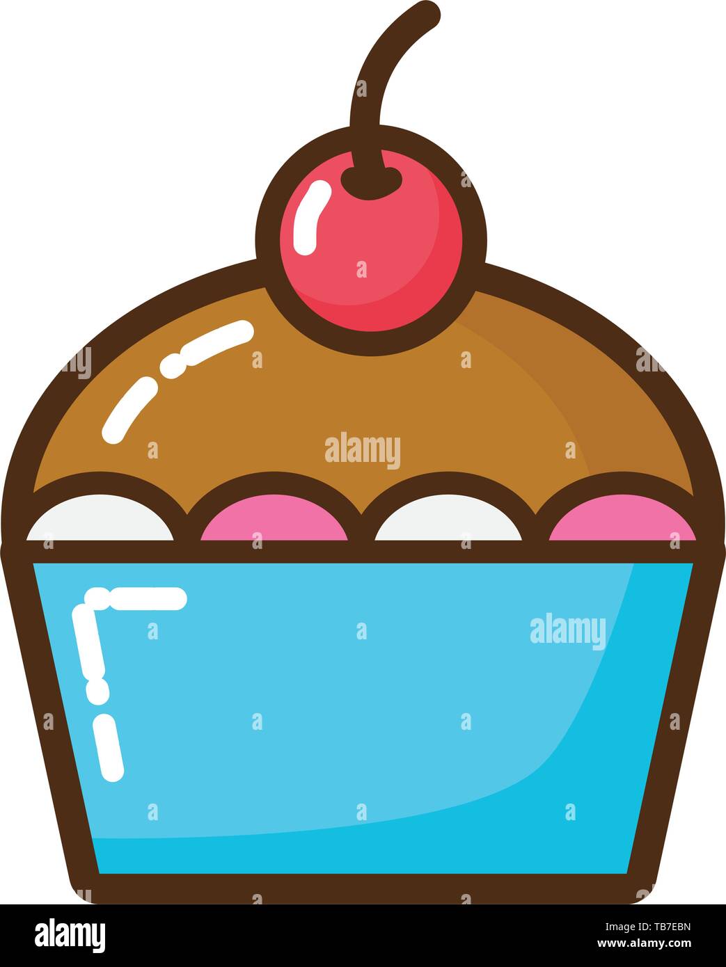 delicious cake isolated icon Stock Vector Image & Art - Alamy