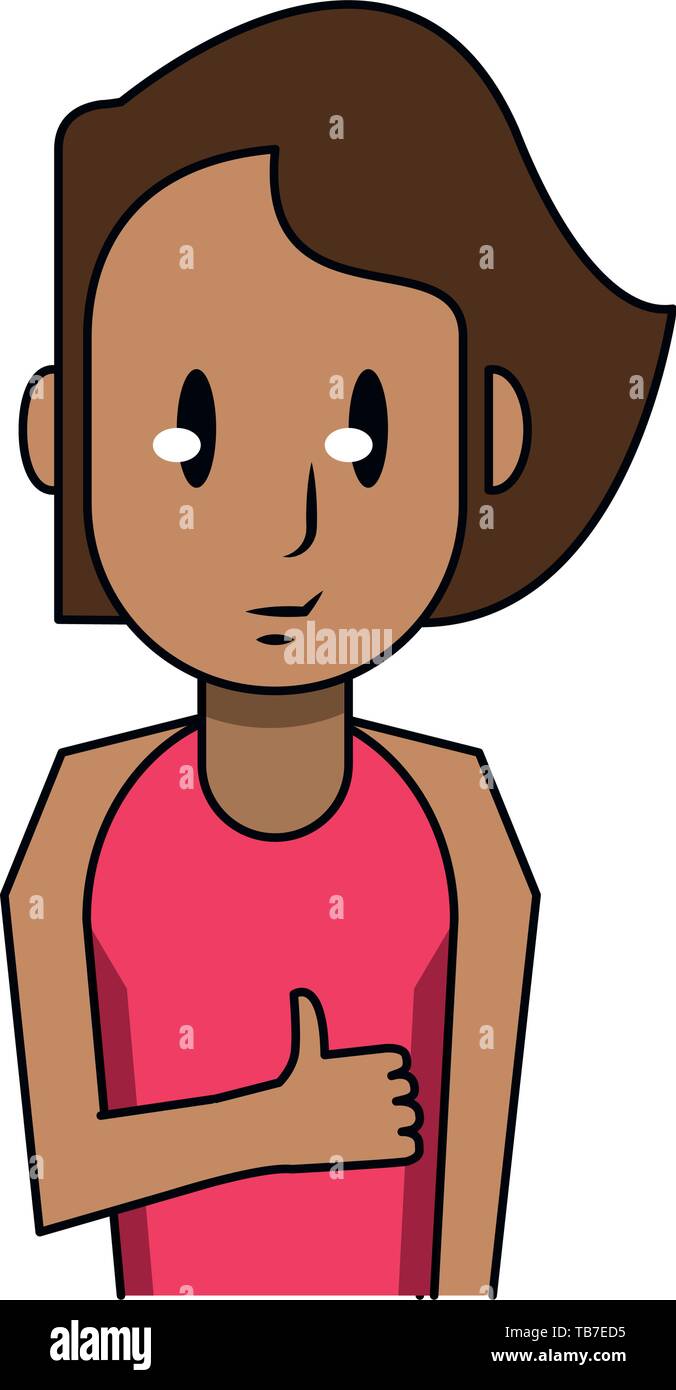 Young woman smiling profile cartoon Stock Vector Image & Art - Alamy
