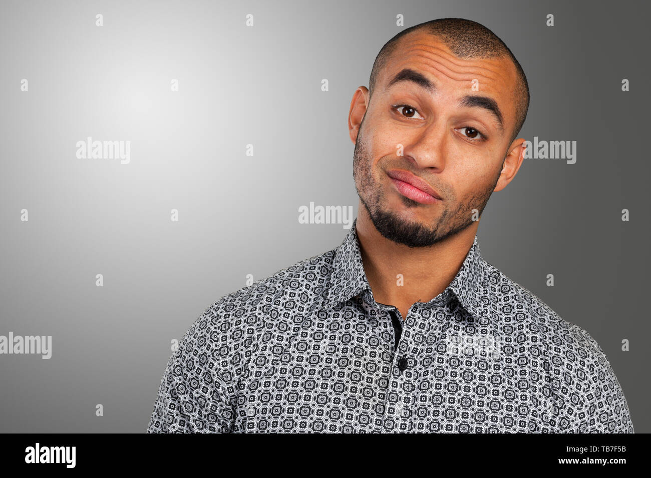 Handsome business man with a depressed expression Stock Photo - Alamy
