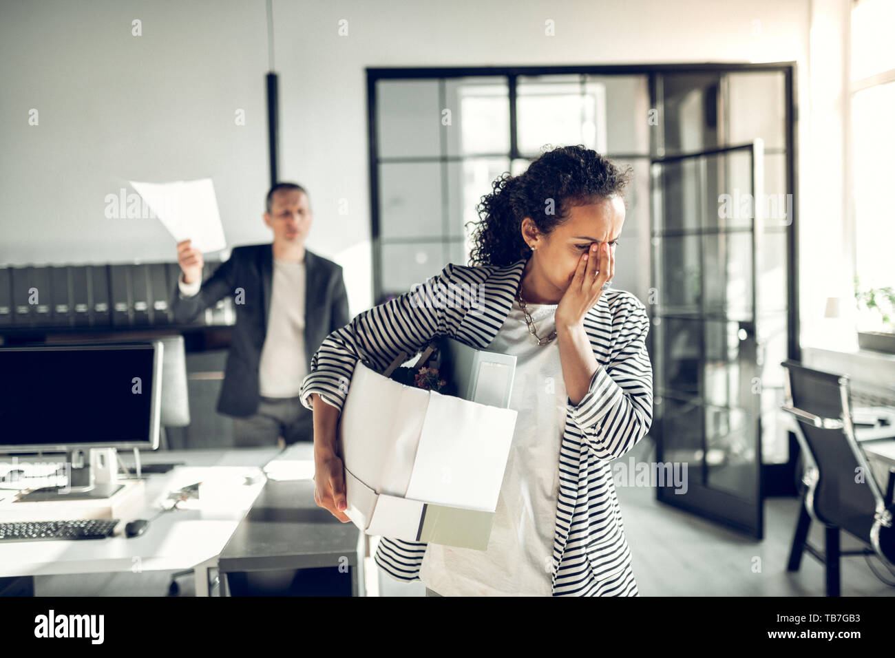 Fired angry businessman entrepreneur crying hi-res stock photography ...