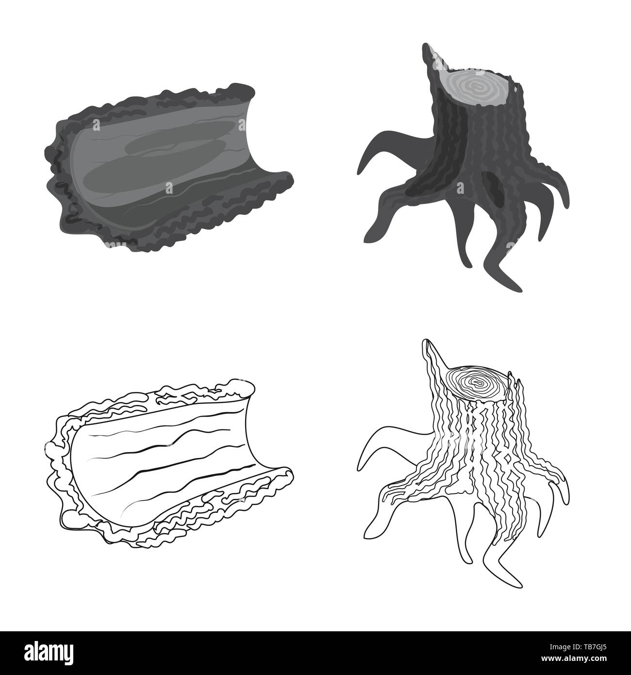 Tree recycling signboard Cut Out Stock Images & Pictures - Alamy