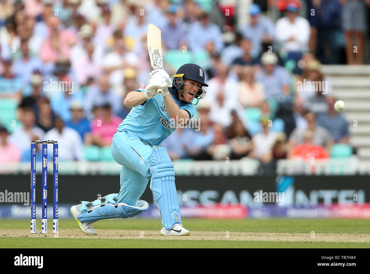 England's Eoin Morgan during the ICC cricket World Cup group stage ...