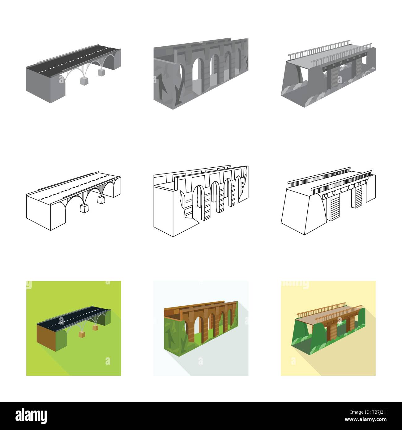 Vector illustration of connection and design icon. Collection of ...