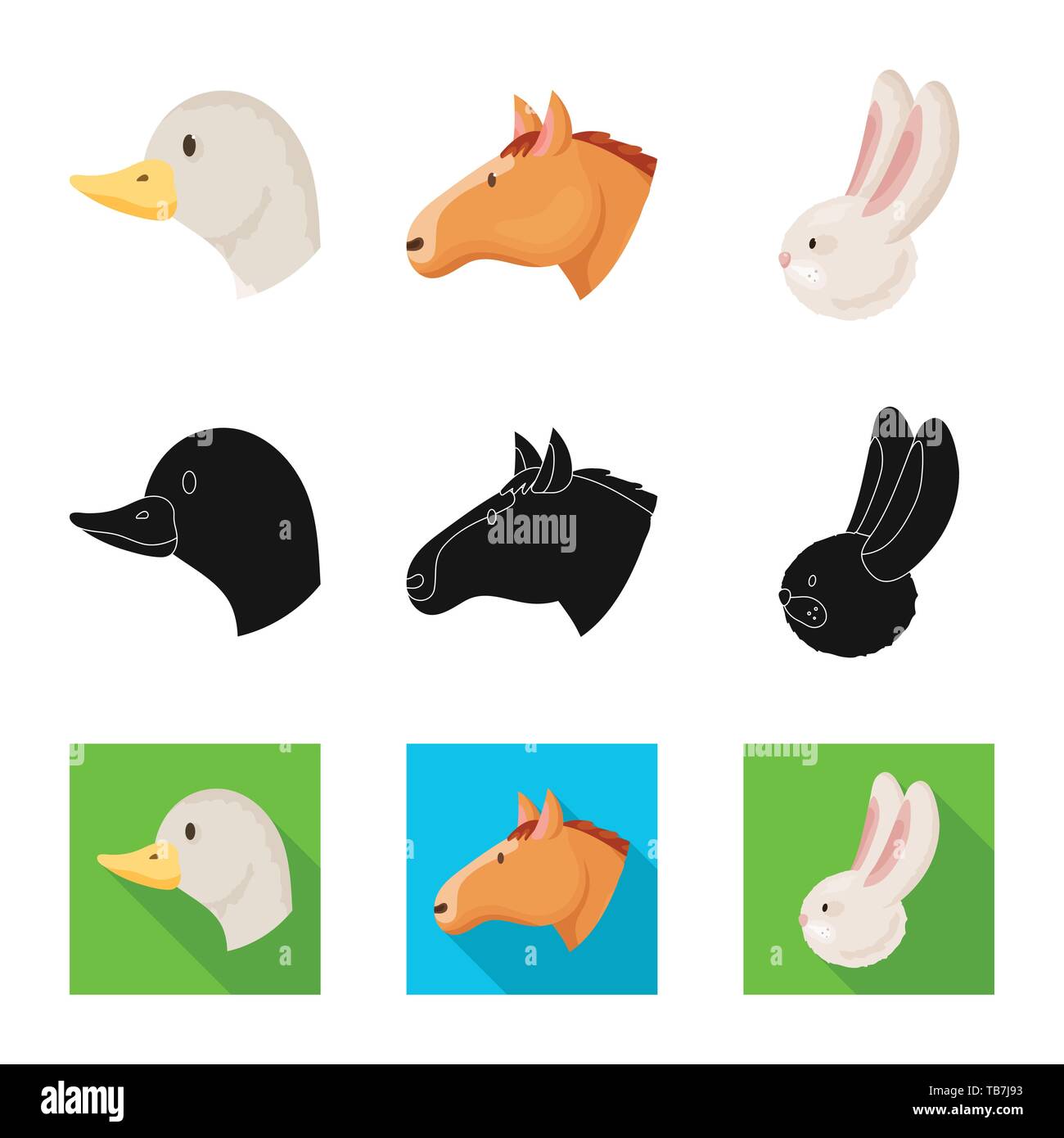 Rearing cattle Stock Vector Images - Alamy