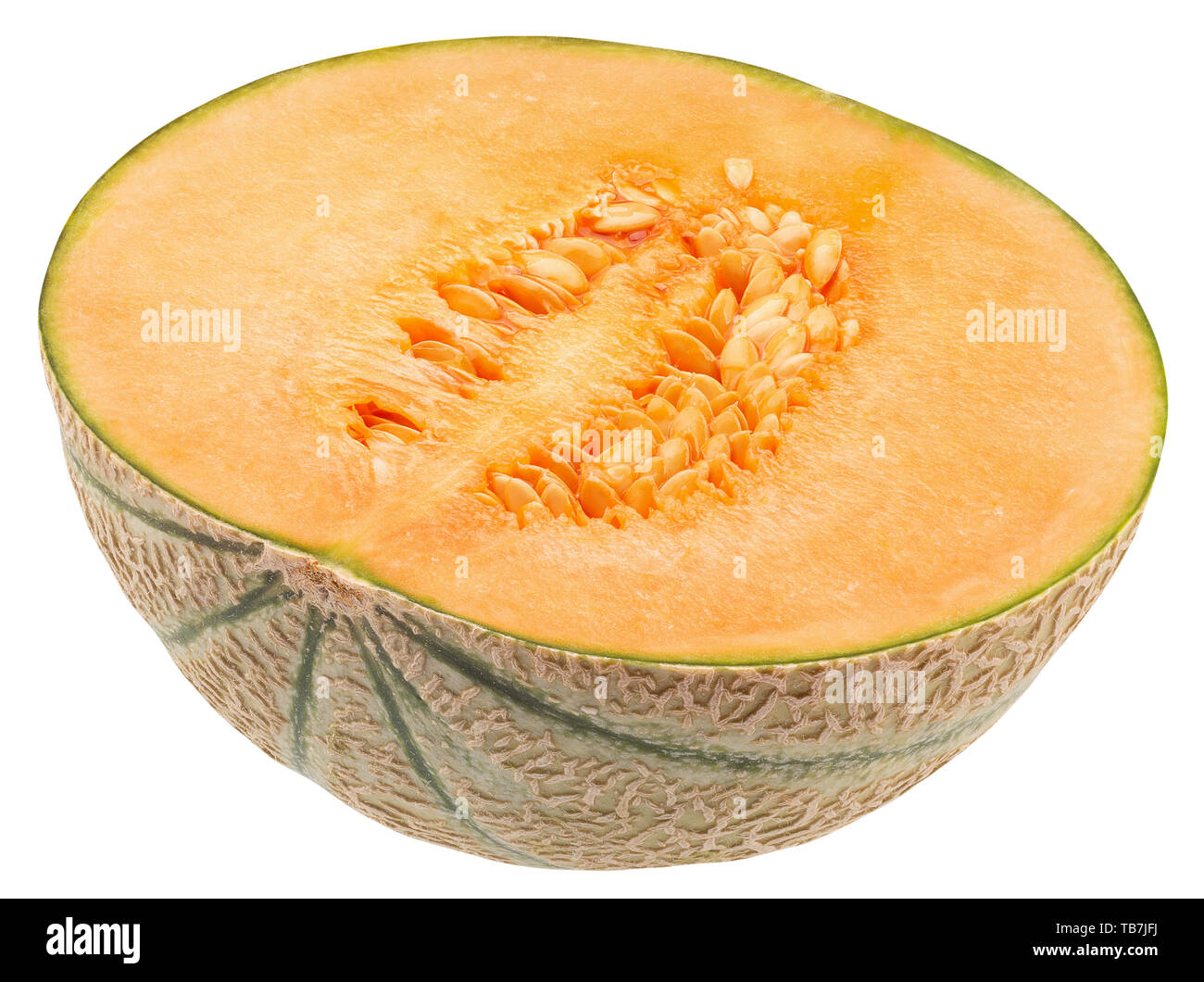 Juicy melon top view Cut Out Stock Images & Pictures - Alamy