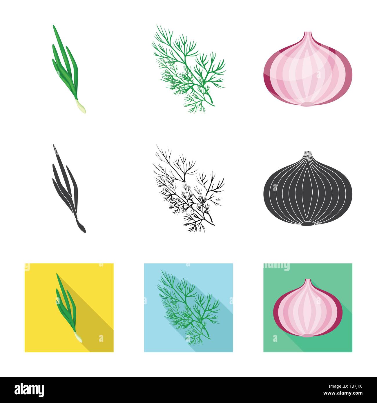 Vector design of taste and product icon. Set of taste and cooking ...
