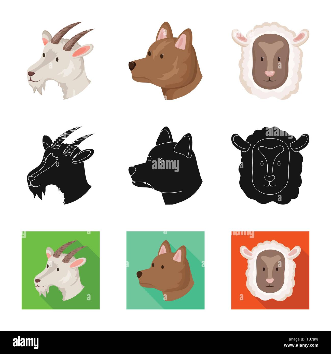 Vector design of agriculture and breeding sign. Collection of ...