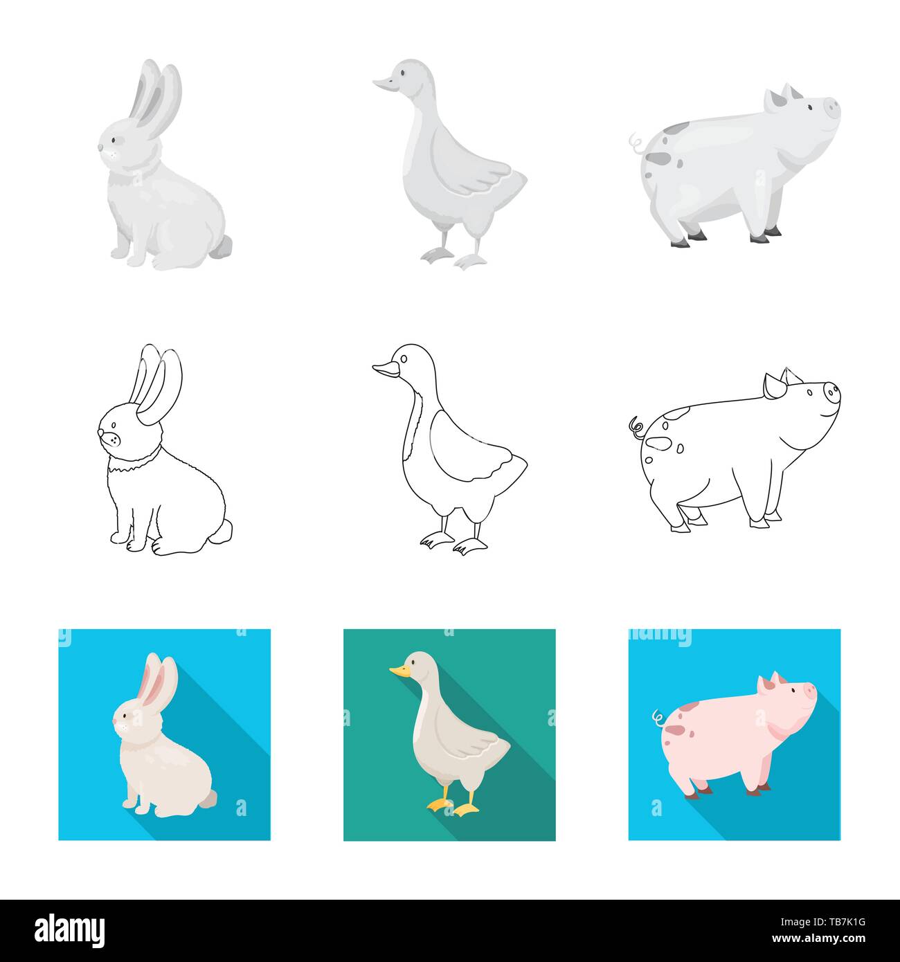 Vector design of breeding and kitchen icon. Set of breeding and organic ...