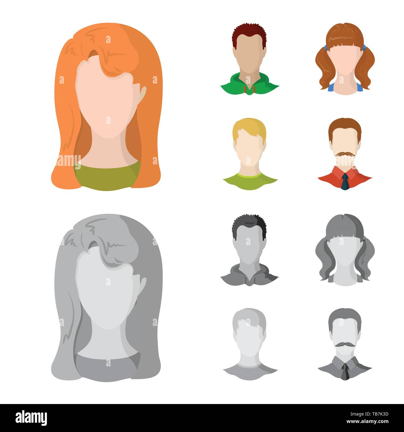 Vector illustration of professional and photo symbol. Set of ...