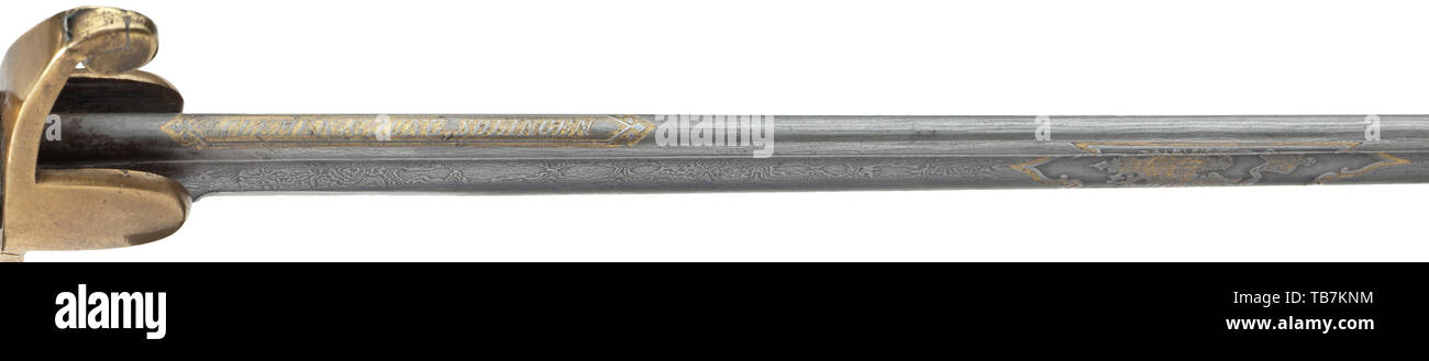 A sabre M 1826 for officers of the fusiliers, Slender pipe-backed ...