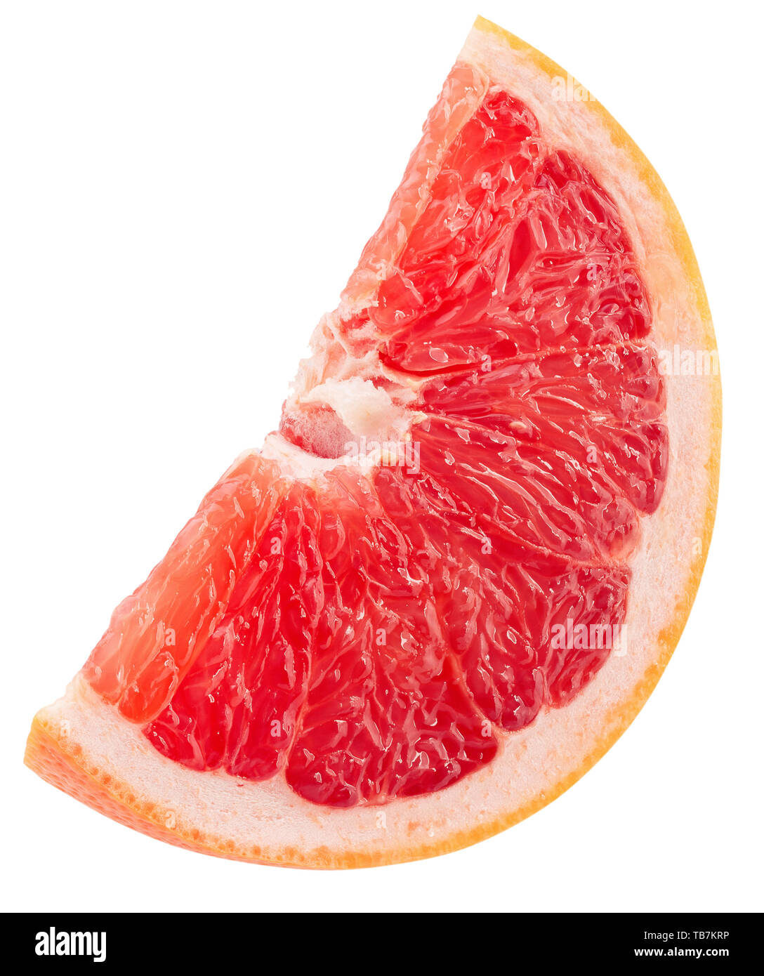 grapefruit slice isolated on a white background Stock Photo - Alamy
