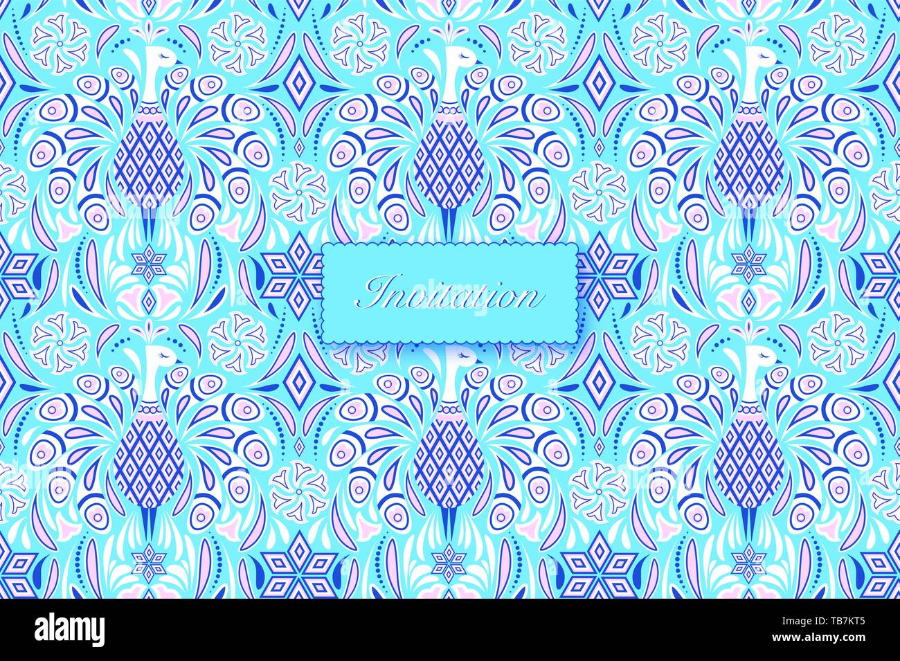 Colorful invitation card Stock Vector Image & Art - Alamy