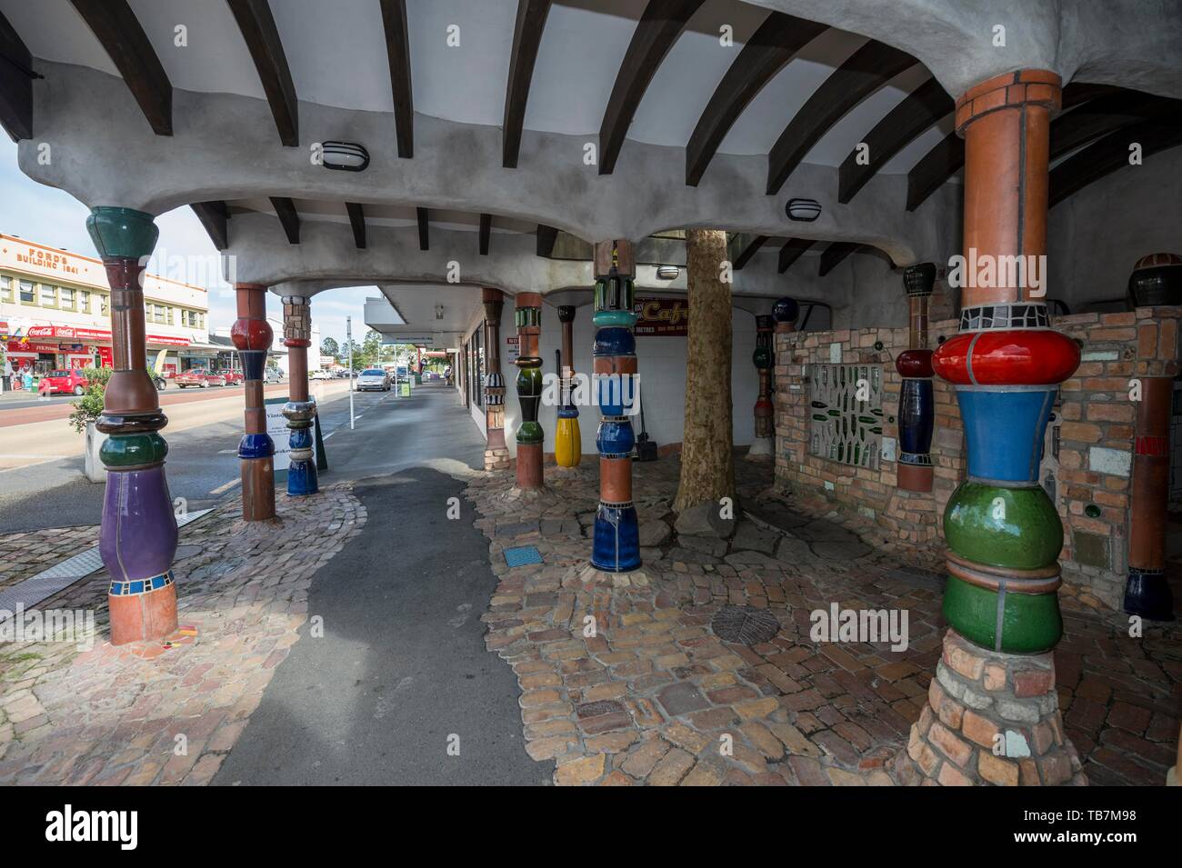 Outdoor area of the public toilet of the artist and architect ...