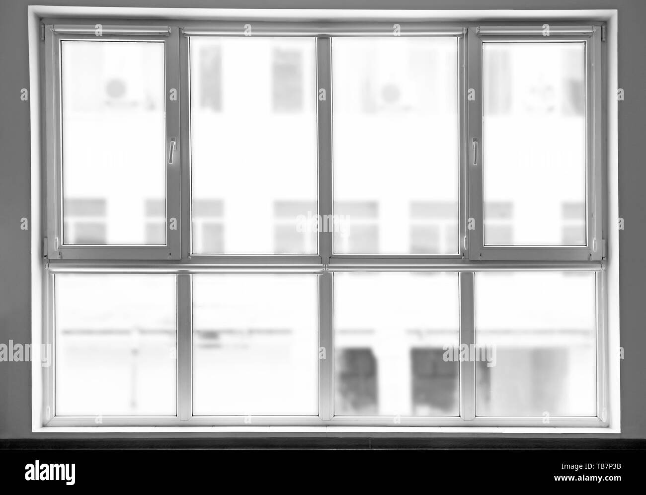 Big window frame Black and White Stock Photos & Images - Alamy