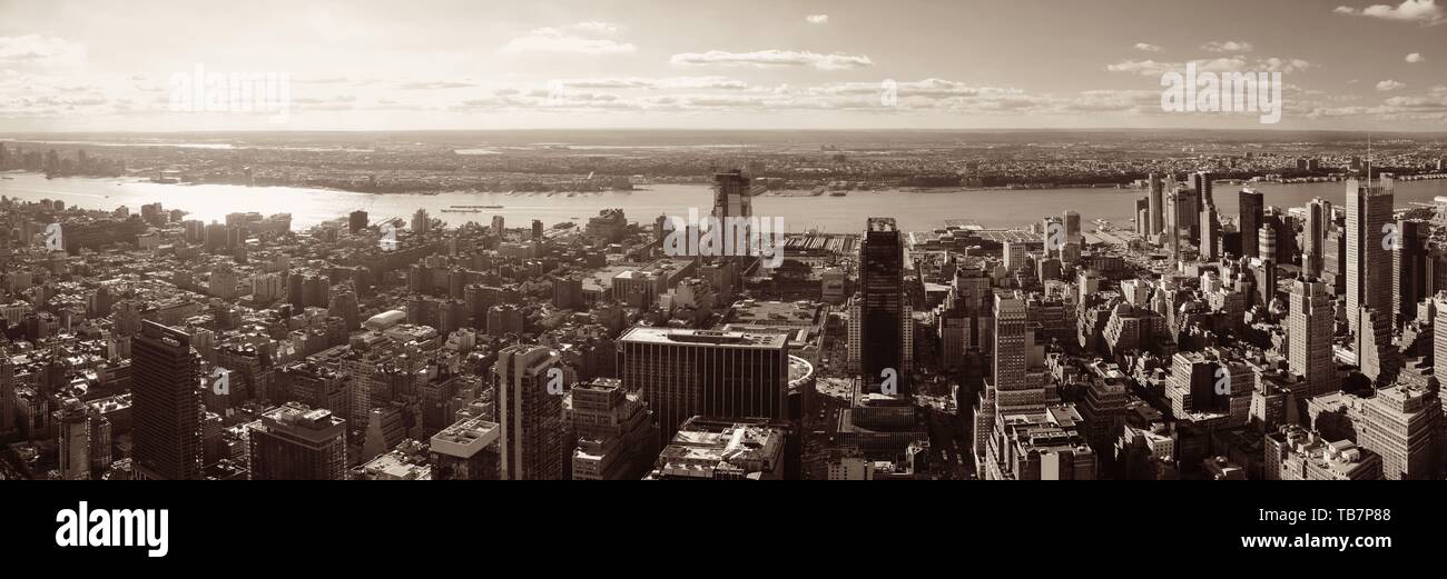 New York City west side urban cityscape panorama view Stock Photo - Alamy