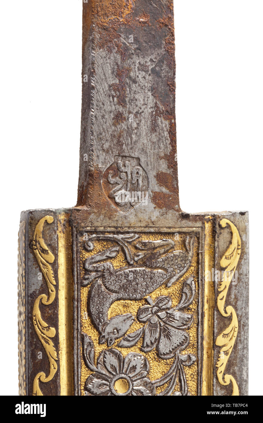 A significant ceremonial Russian sword M 1798 with gold inlays, for ...