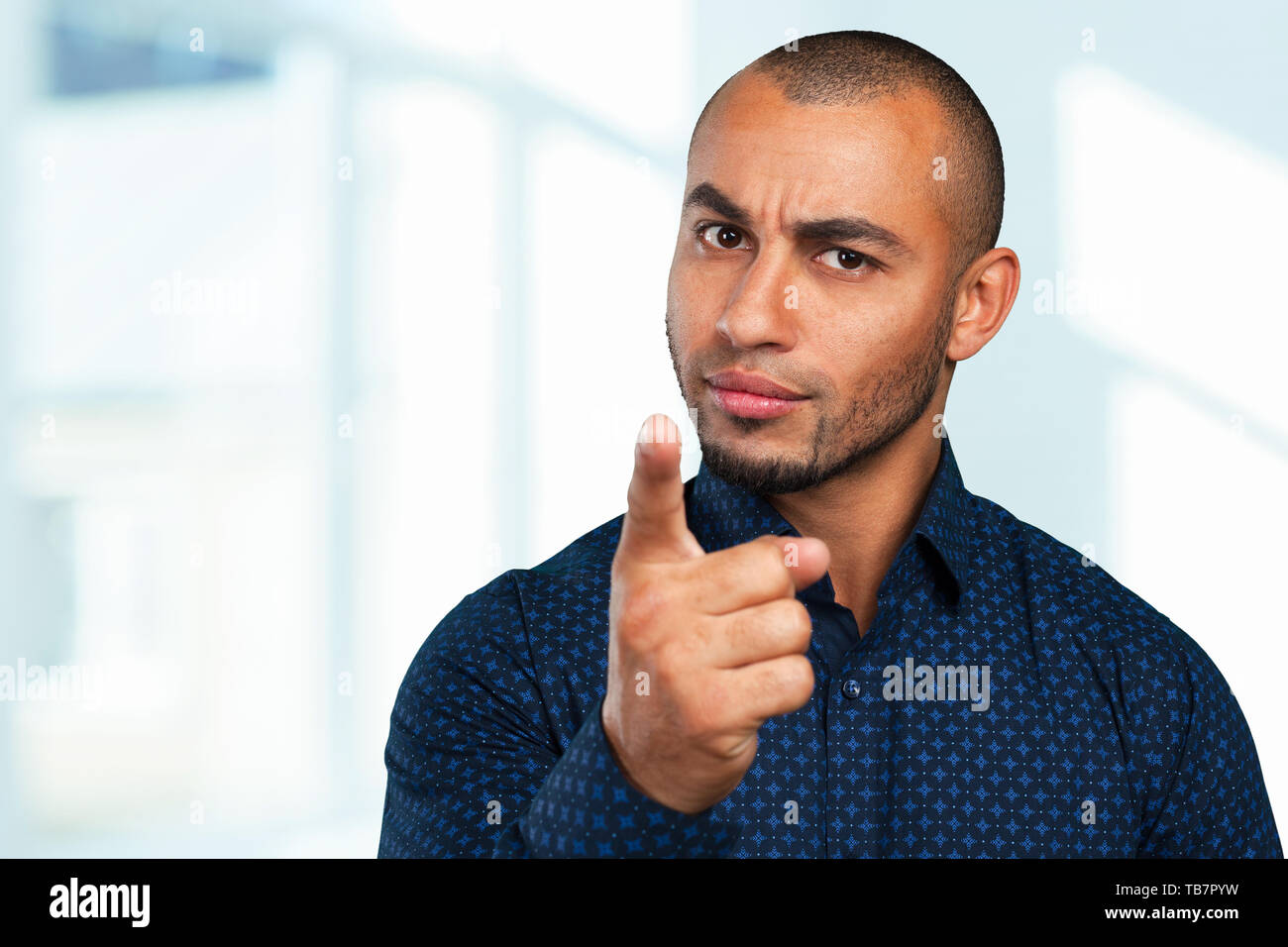 angry African-american man Stock Photo - Alamy