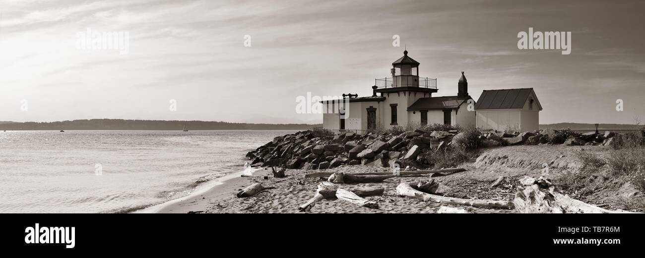 West point lighthouse in Seattle,WA Stock Photo - Alamy
