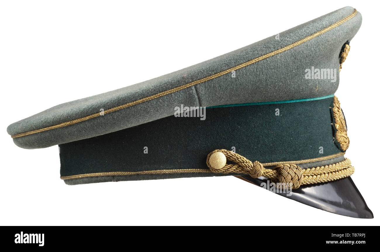 A visor cap by Erel, Berlin, for an army official in the rank of a ...