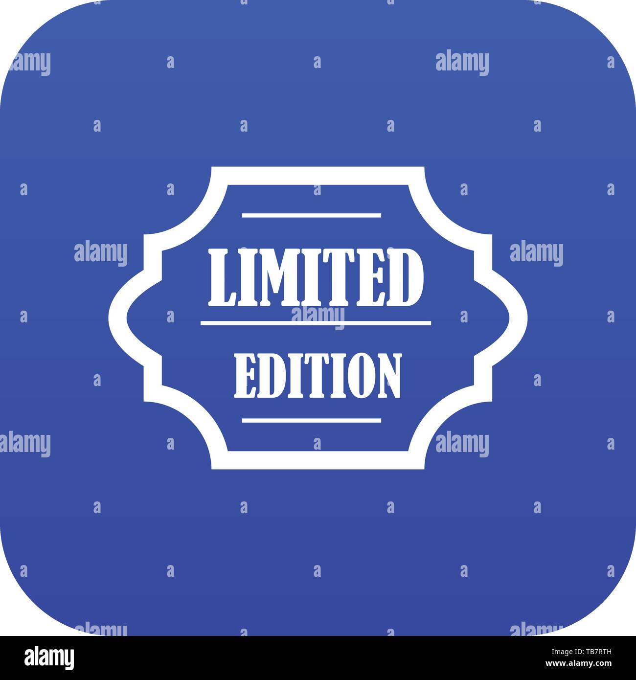 Limited edition icon digital blue Stock Vector Image & Art - Alamy