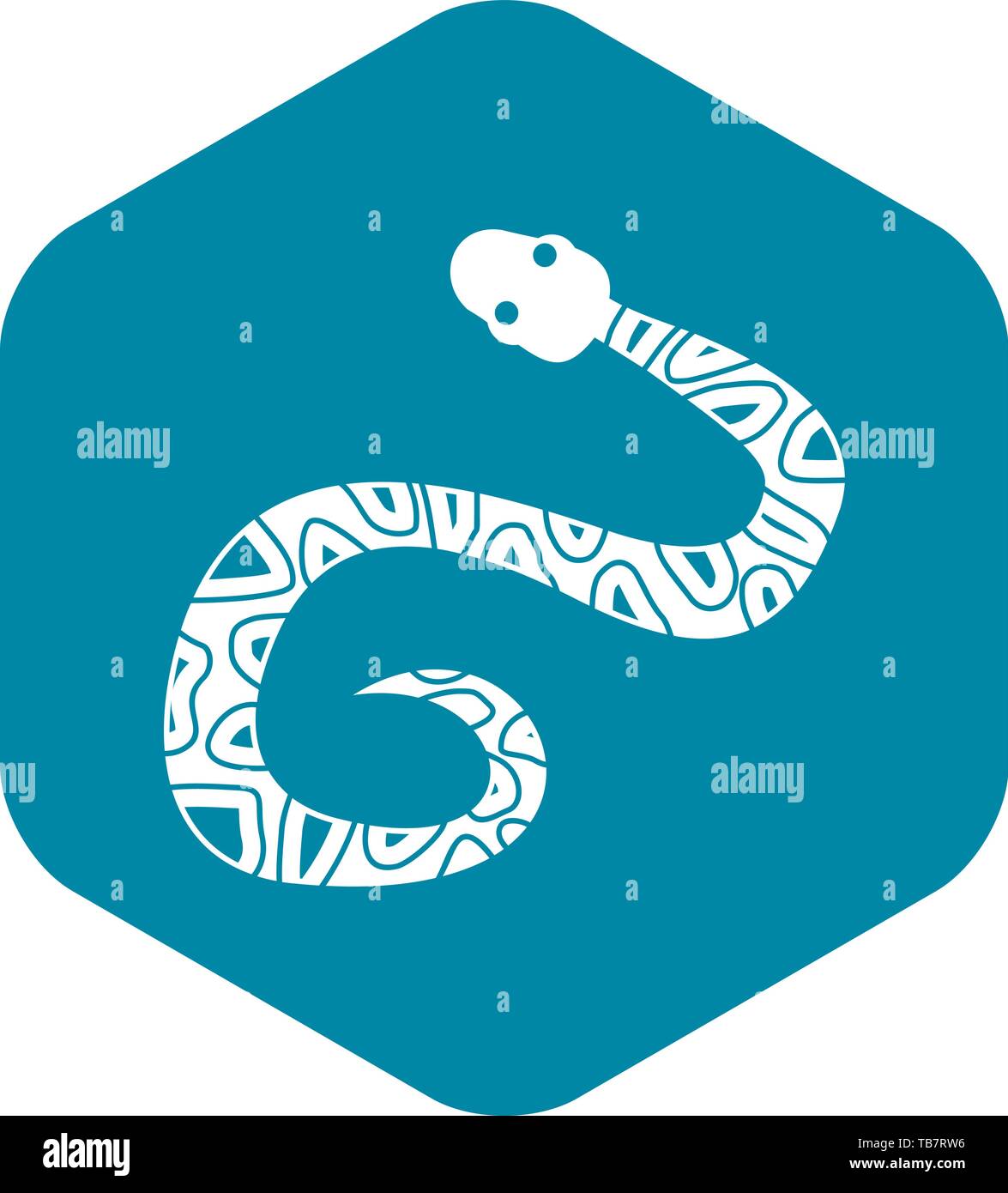 Snake icon, simple style Stock Vector Image & Art - Alamy