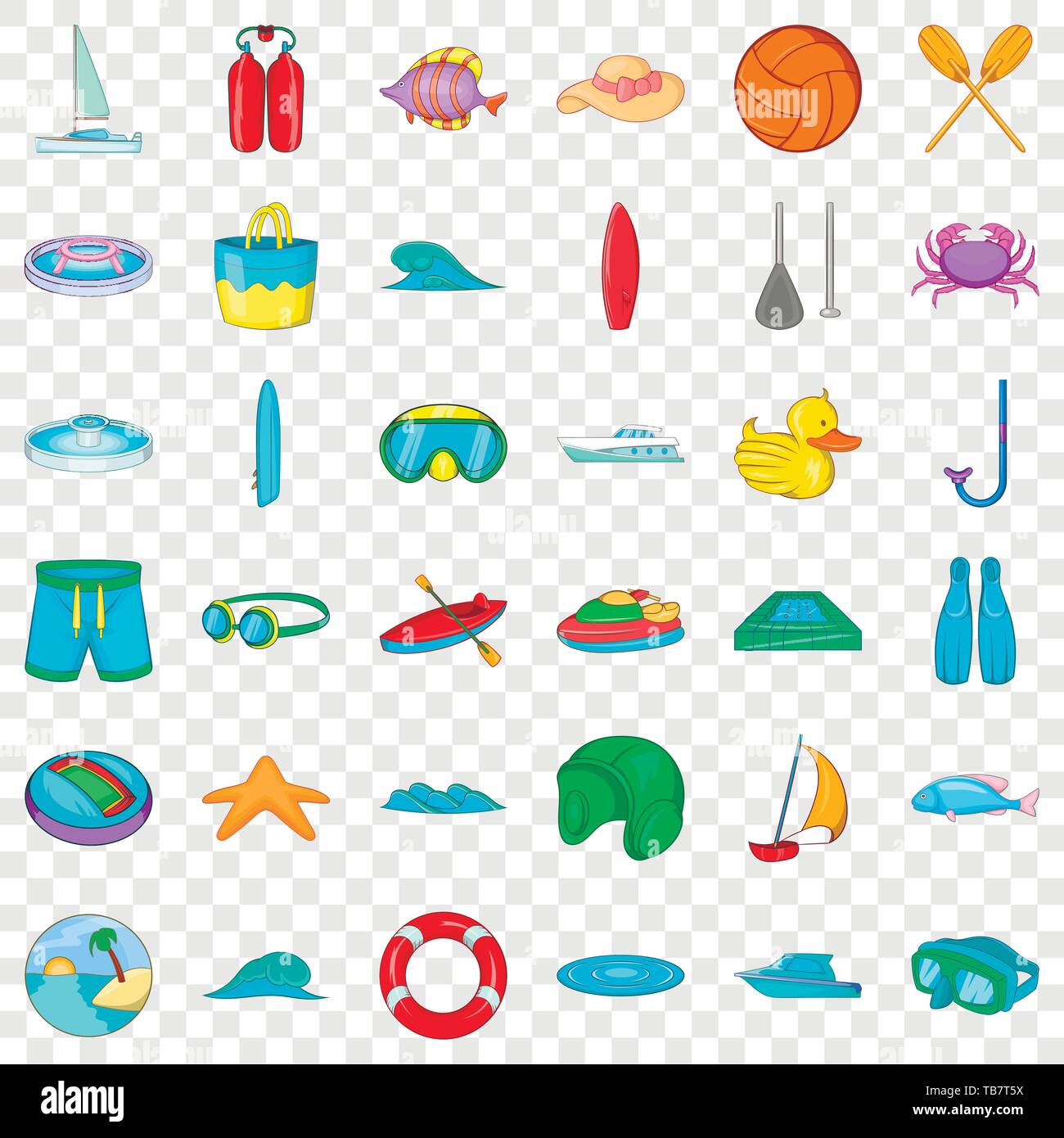 Sportsman icons set, cartoon style Stock Vector Image & Art - Alamy