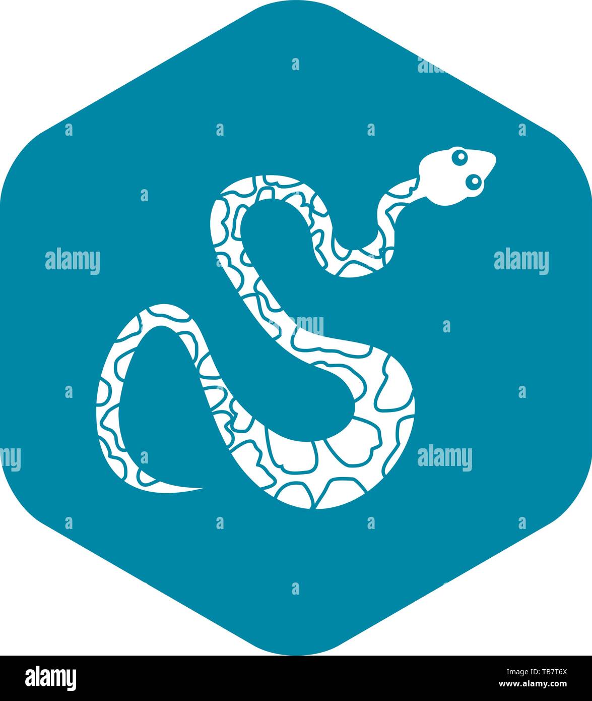Black spotted snake icon, simple style Stock Vector Image & Art - Alamy