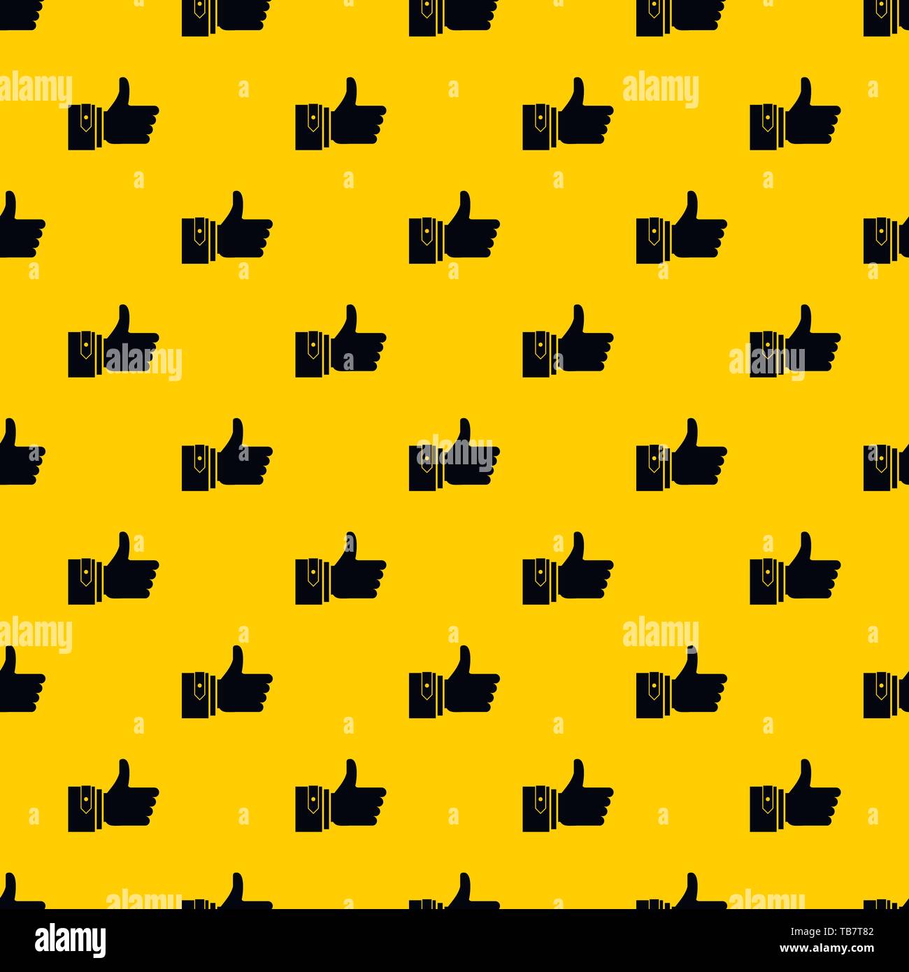 Thumbs up pattern vector Stock Vector Image & Art - Alamy