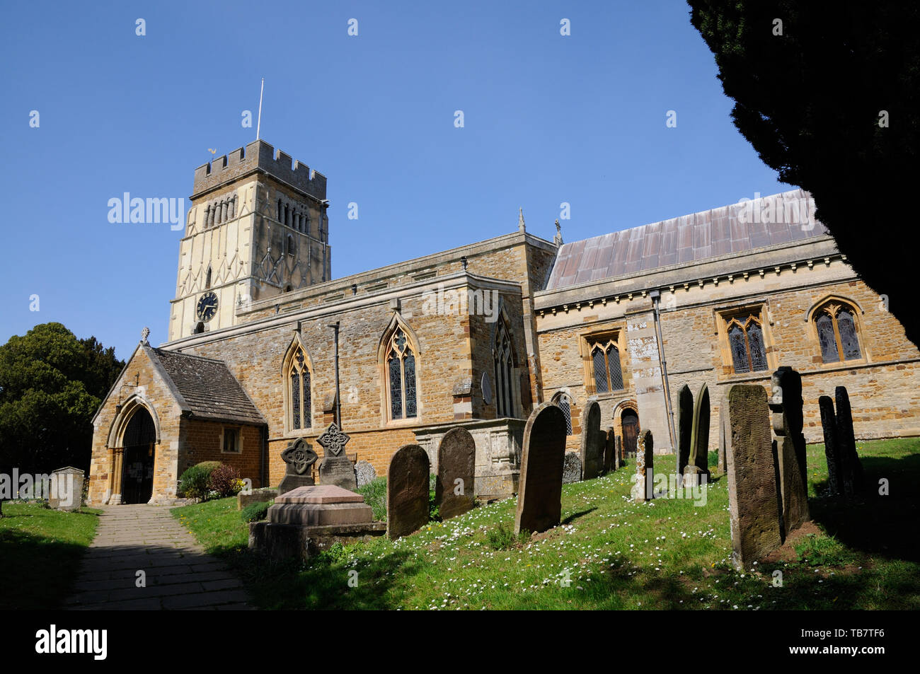 Saxon tower of earls barton church hi-res stock photography and images ...