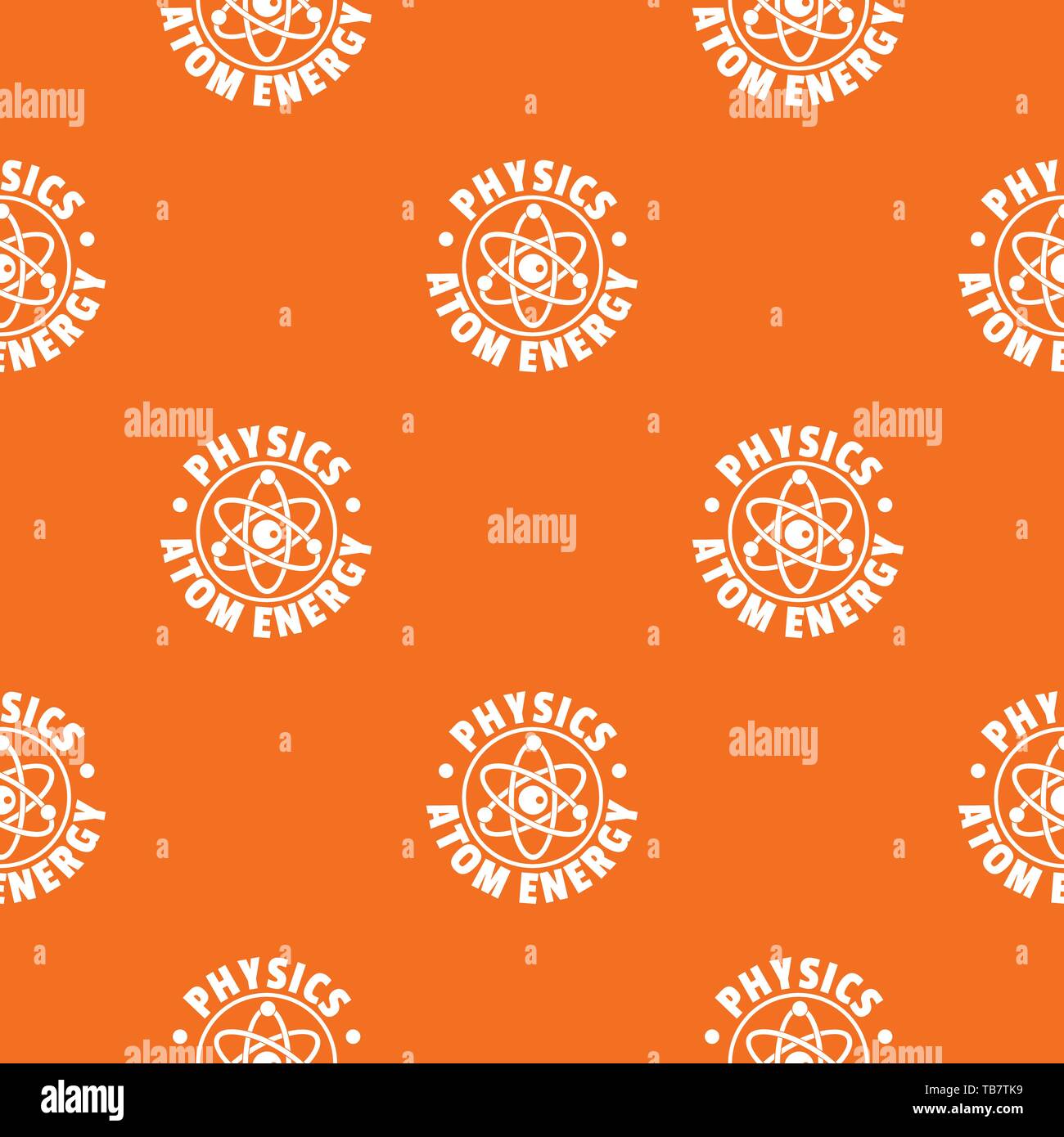 Atom energy pattern vector orange Stock Vector Image & Art - Alamy