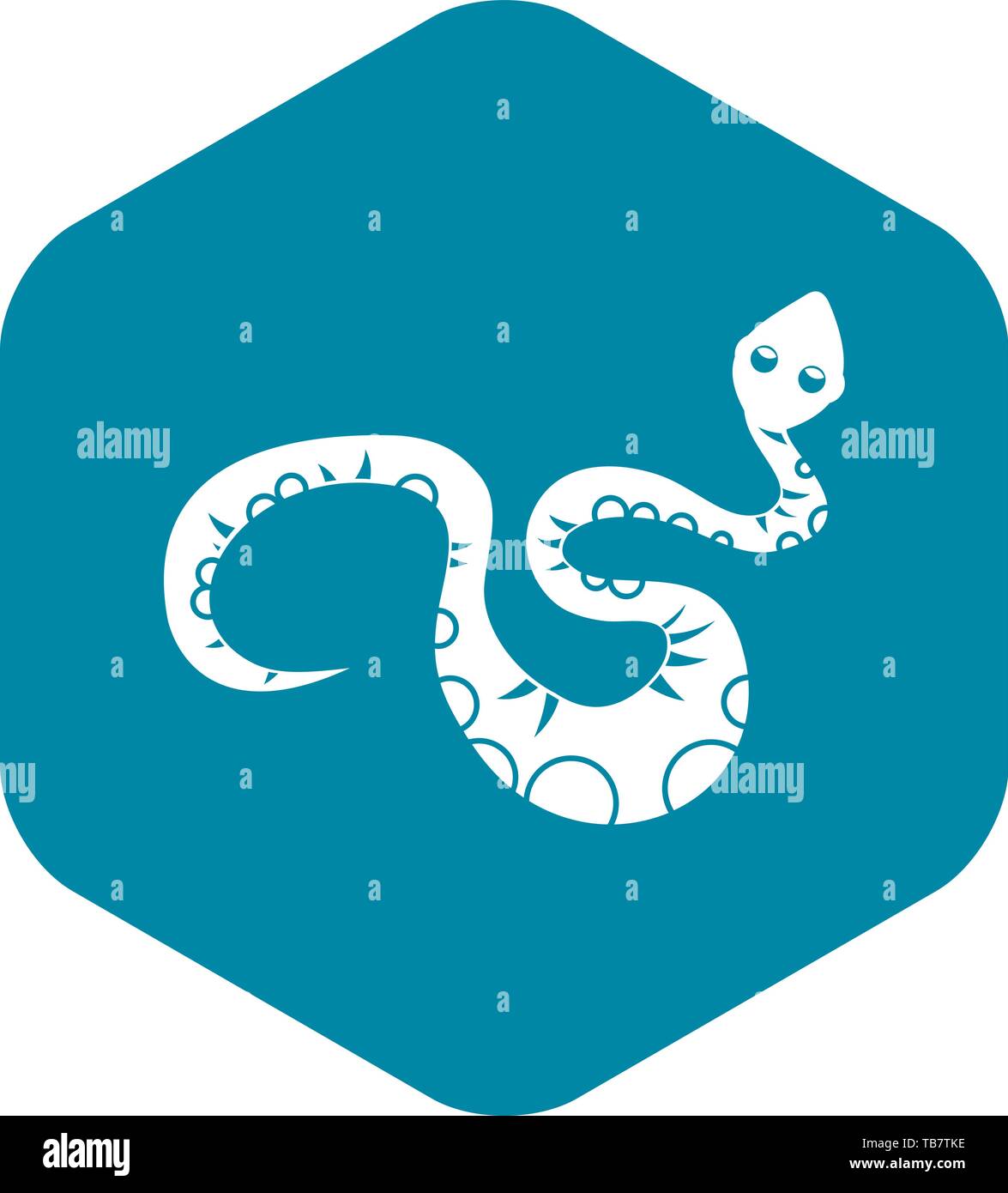 Black snake icon, simple style Stock Vector Image & Art - Alamy