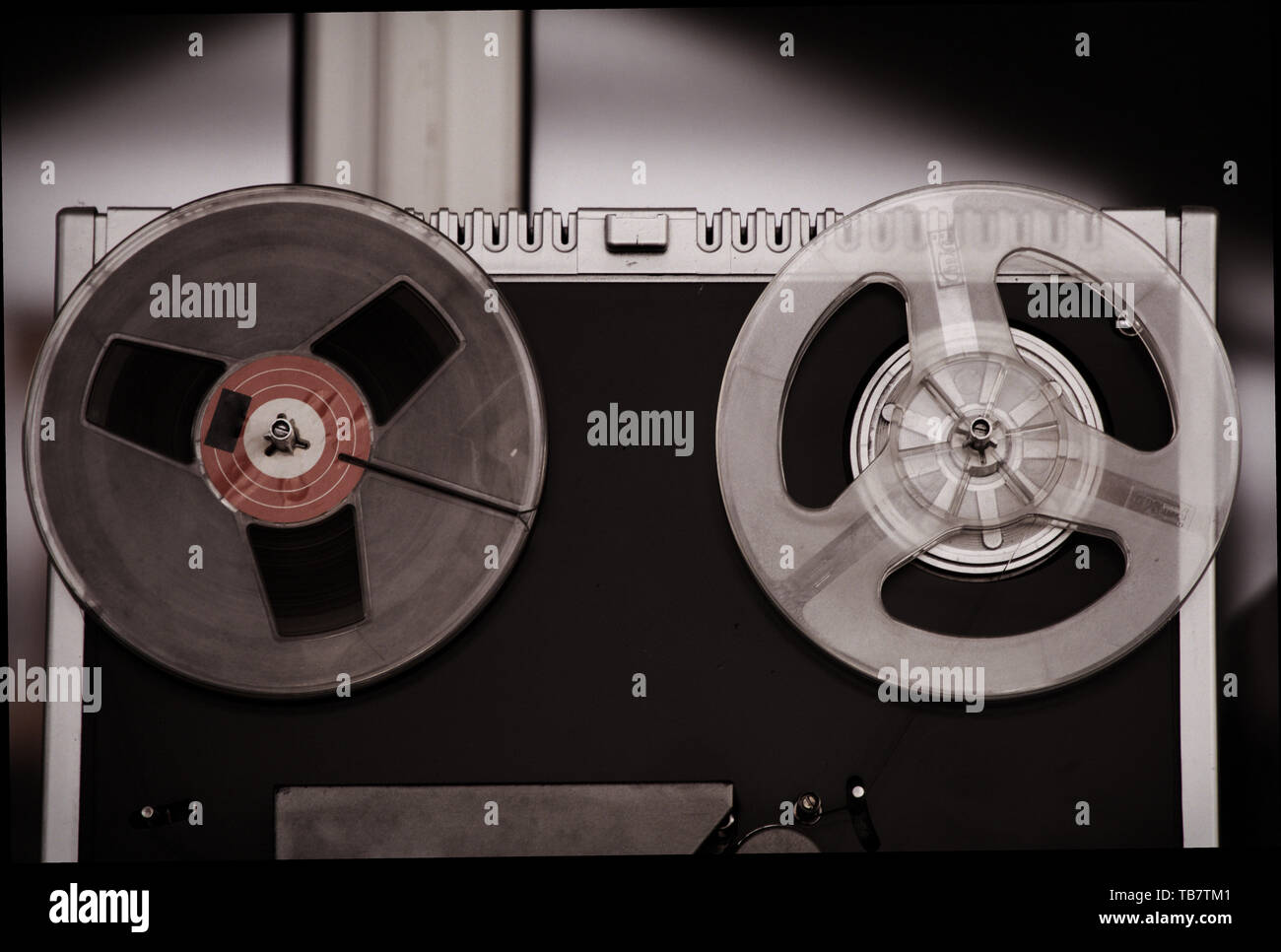 Reel tape recorder, old, vintage, portable reel to reel tube tape ...