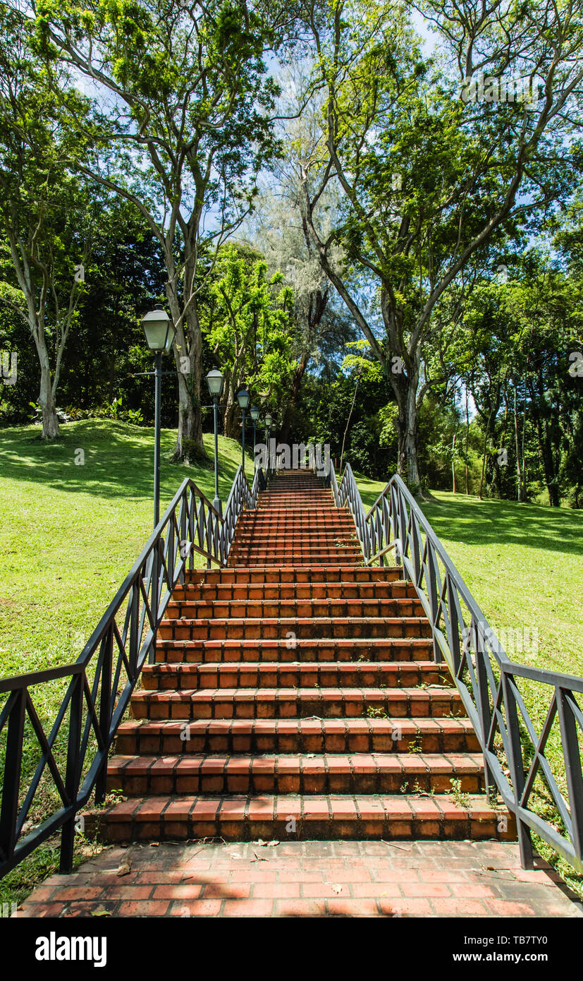 mountain park walk way staircase Stock Photo - Alamy