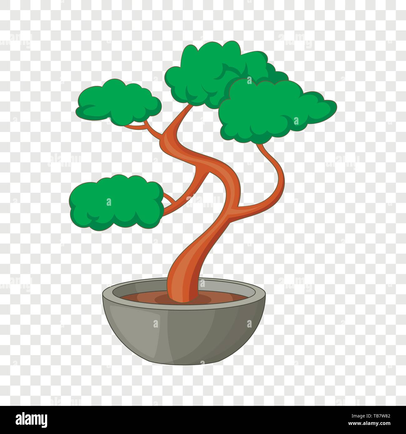 Bonsai tree icon, cartoon style Stock Vector Image & Art - Alamy