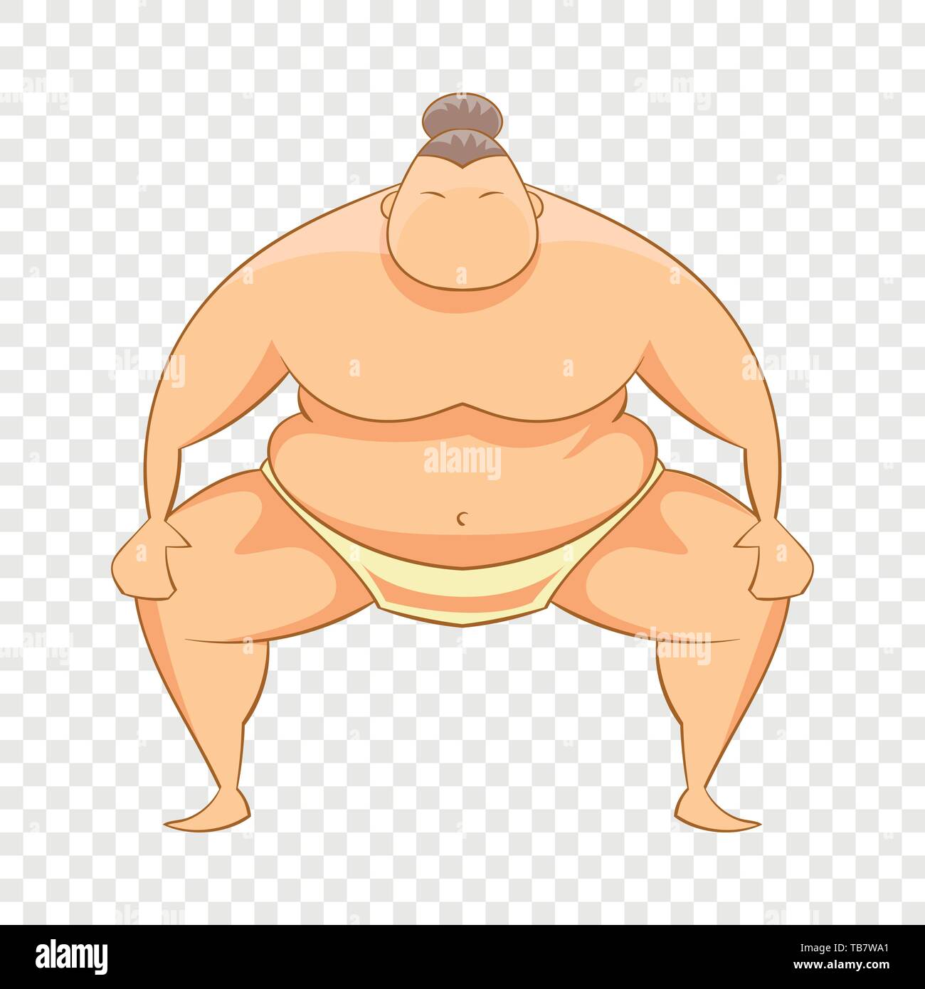 Sumo wrestler icon, cartoon style Stock Vector Image & Art - Alamy