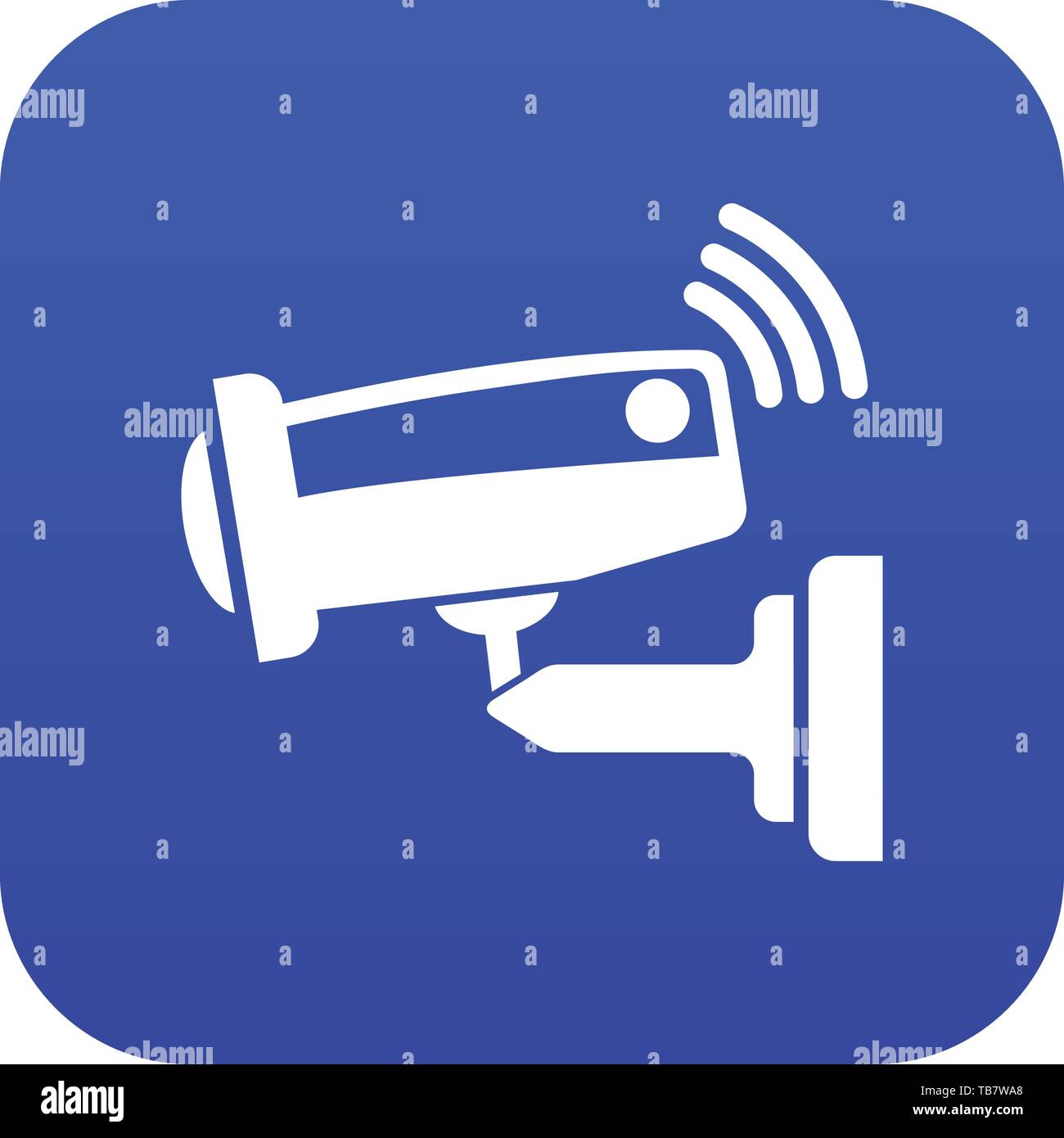 Security camera icon blue vector Stock Vector Image & Art - Alamy