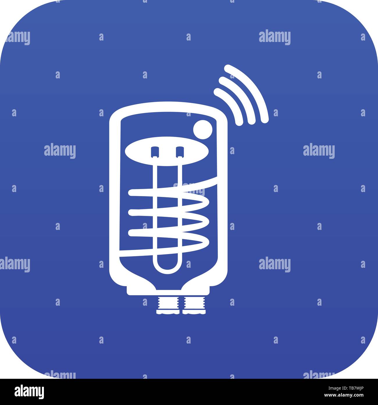 Boiler icon blue vector Stock Vector Image & Art - Alamy