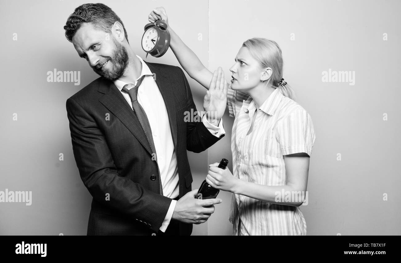 Drunk businessman drinking from bottle Black and White Stock Photos ...