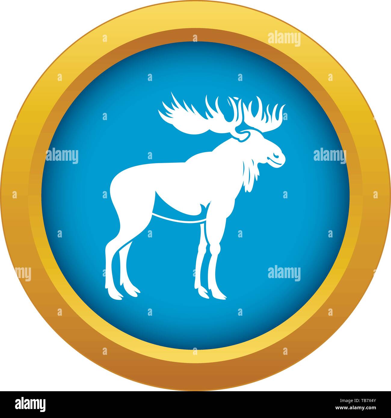 Alces alces not wapiti Stock Vector Images - Alamy