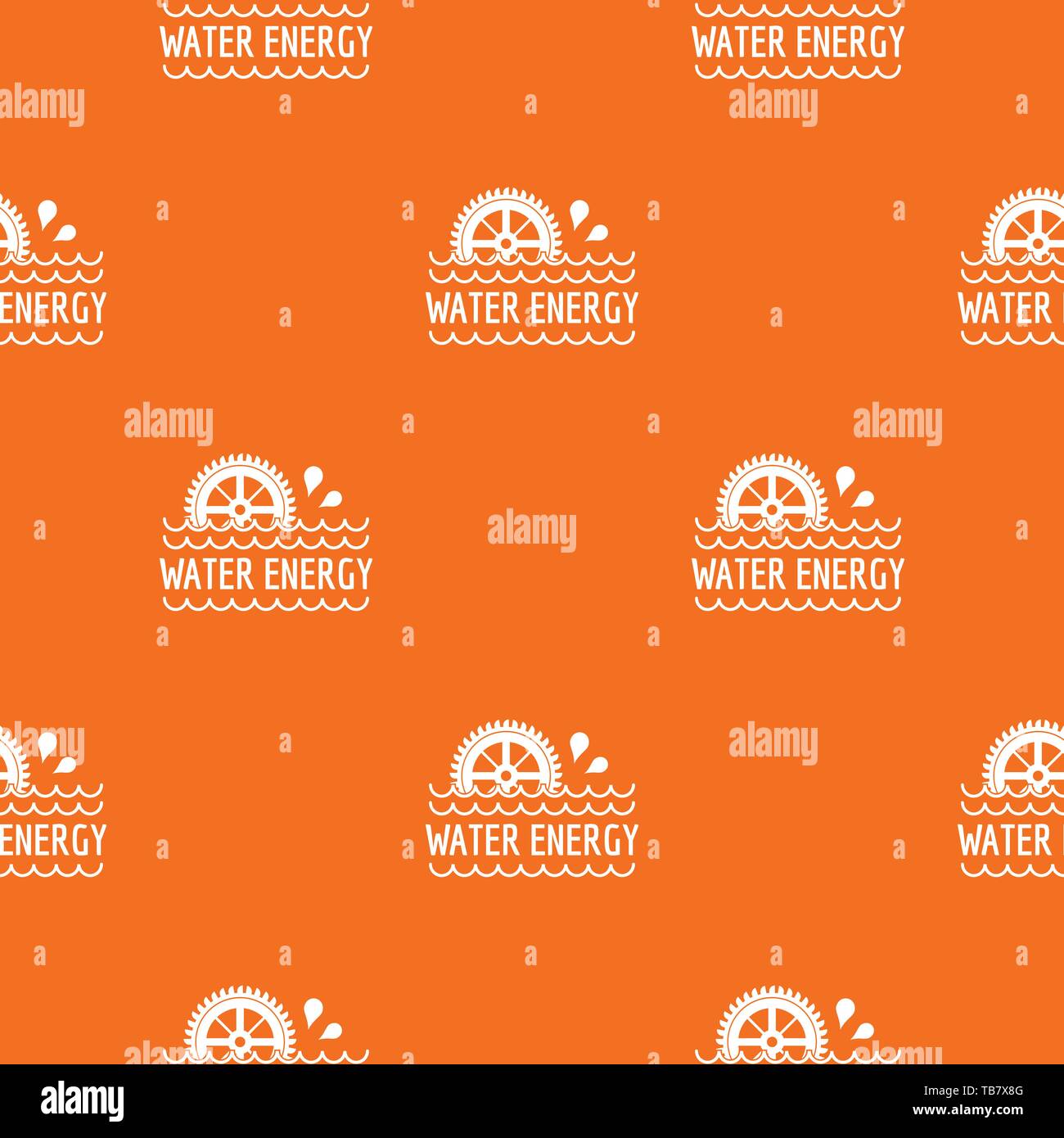 Water energy pattern vector orange Stock Vector Image & Art - Alamy