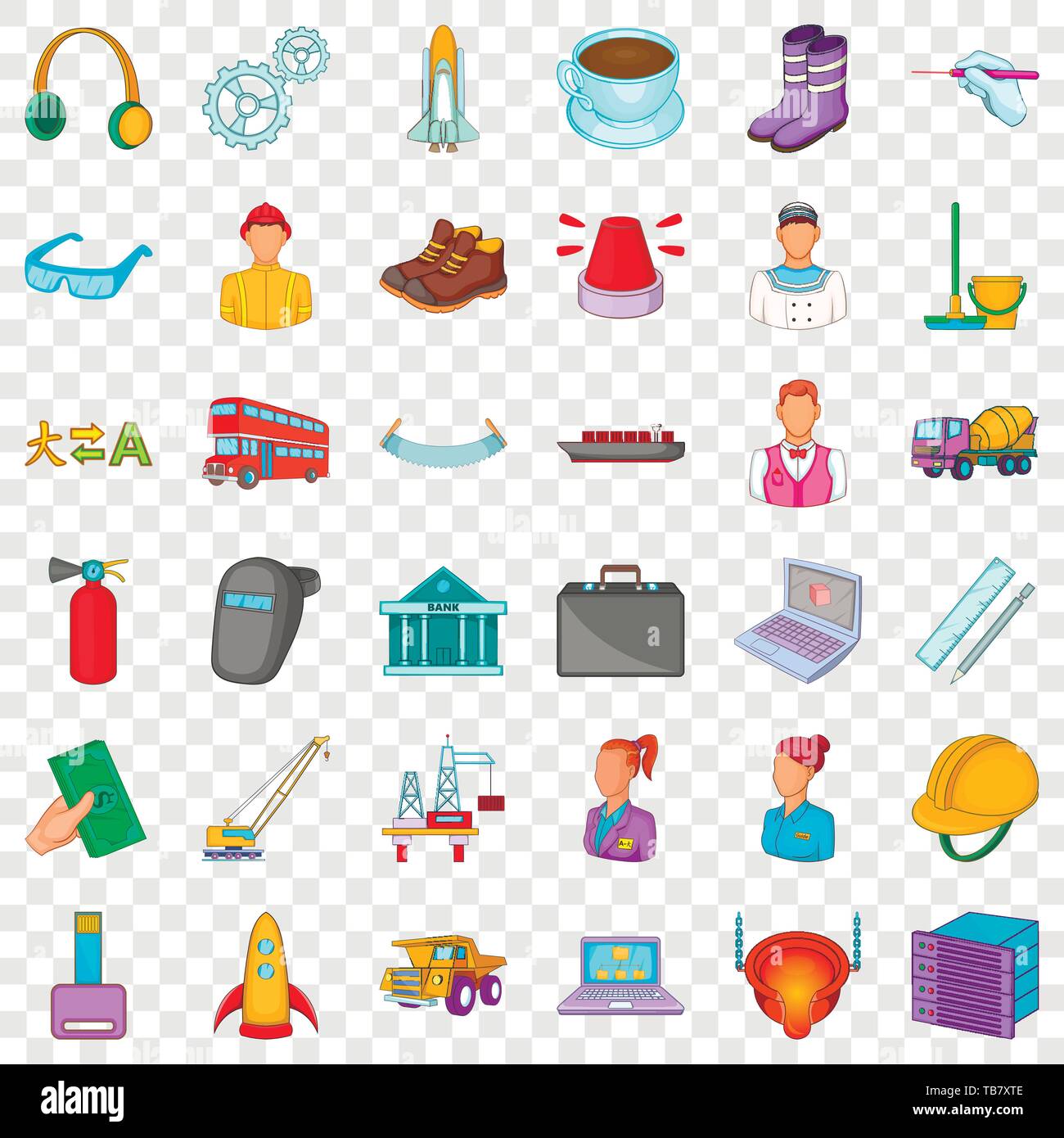 Person icons set, cartoon style Stock Vector Image & Art - Alamy