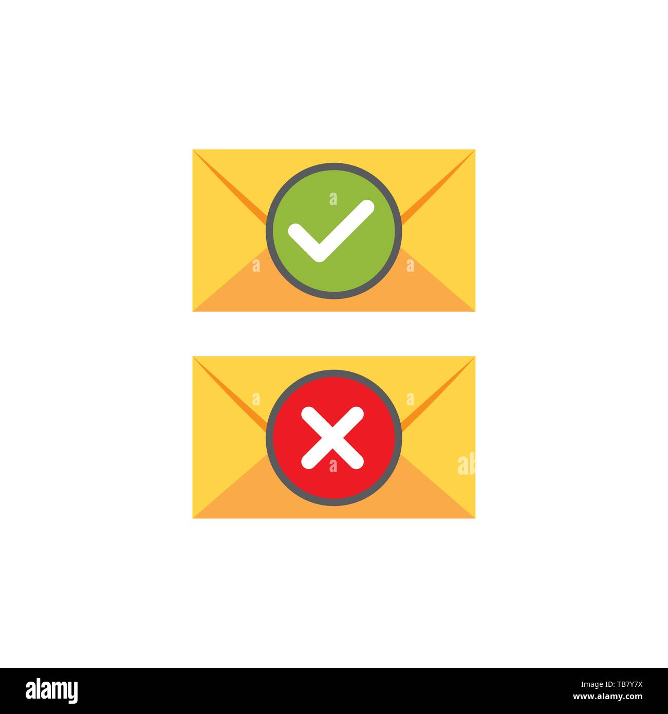 Email Marketing Rules & Regulations Icon with Unsubscribe Idea Stock ...