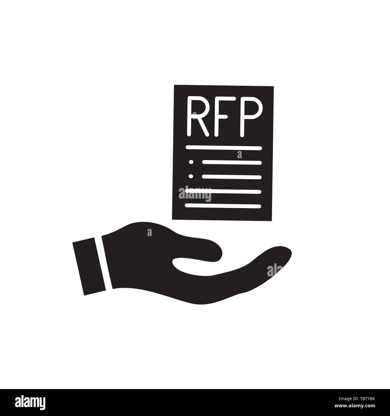 RFP Icon - request for proposal concept - idea Stock Vector Image & Art ...