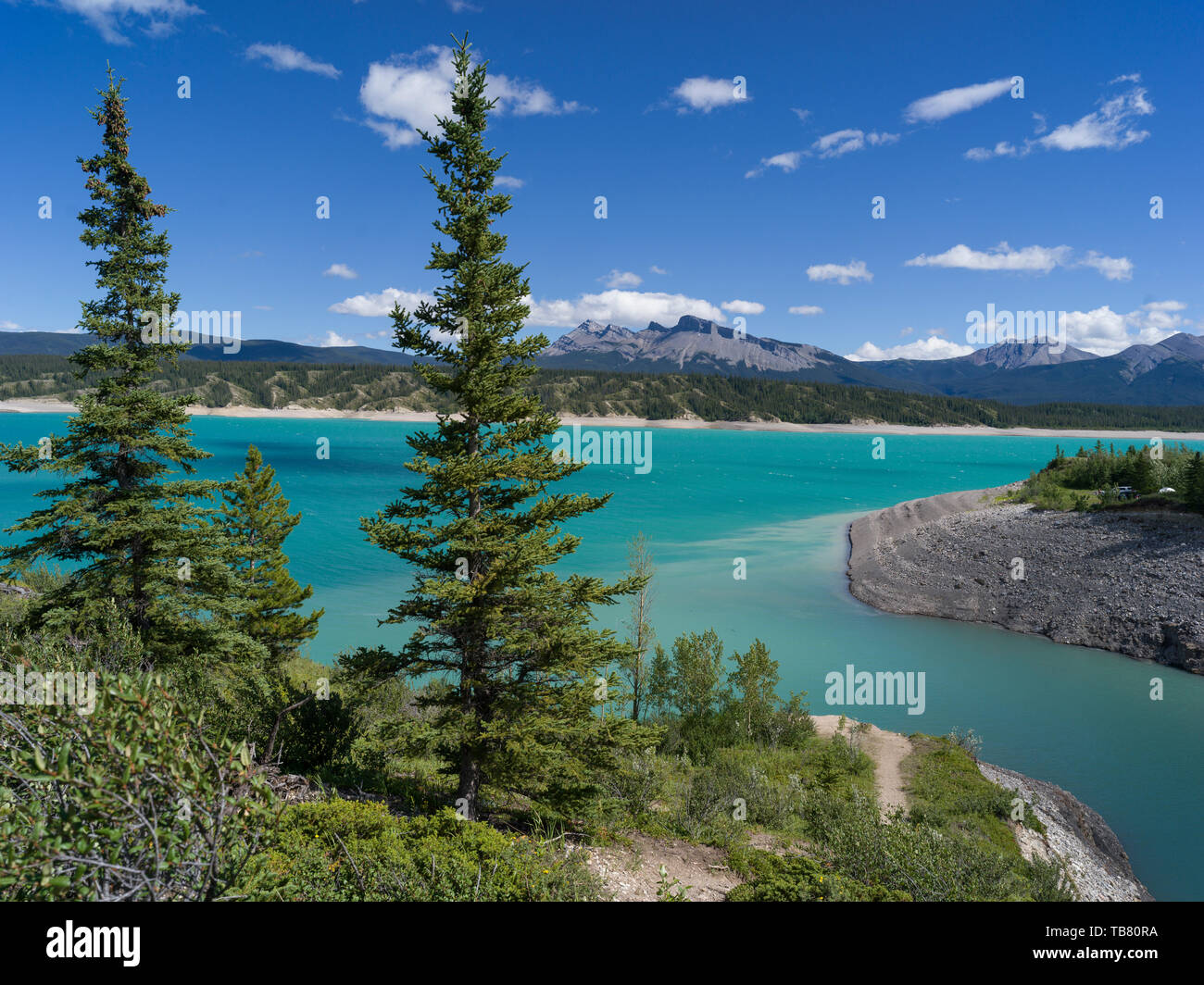 Abraham Lake, David Thompson Highway, Clearwater County, Alberta ...
