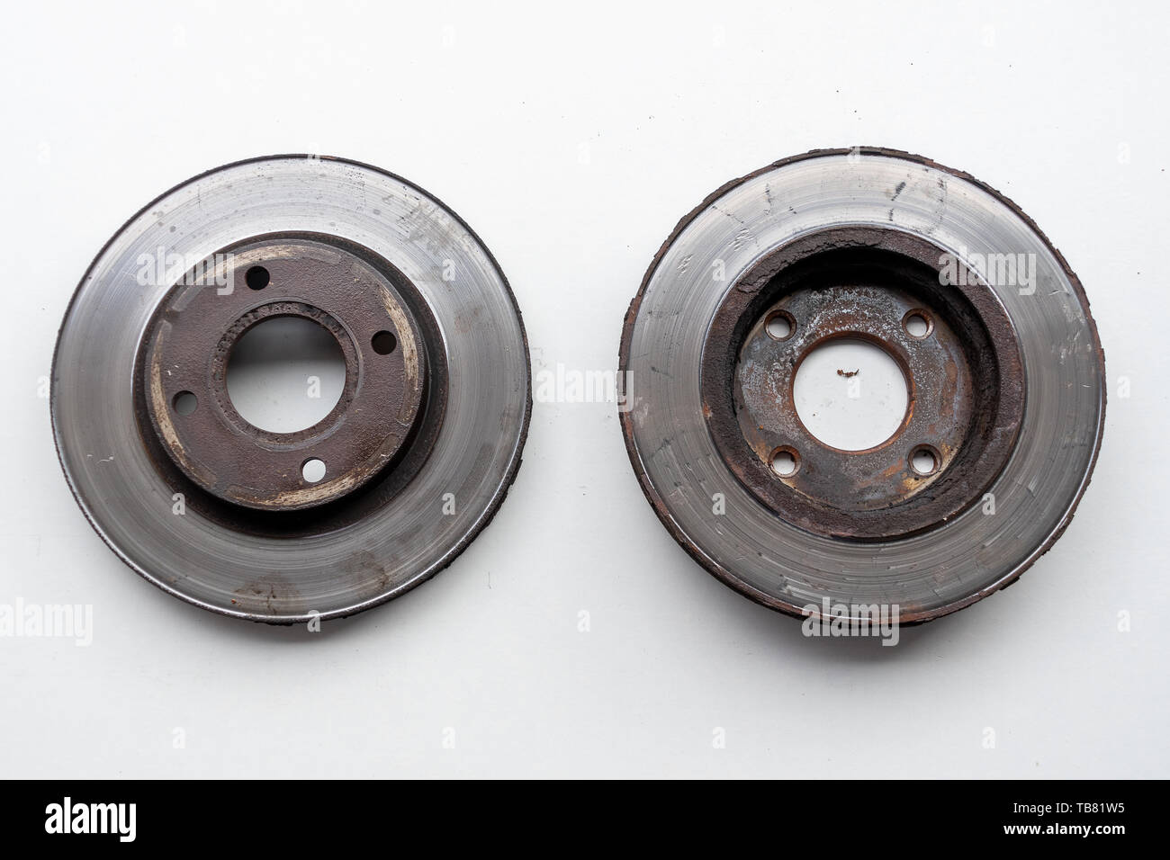 Old brake discs hi-res stock photography and images - Alamy