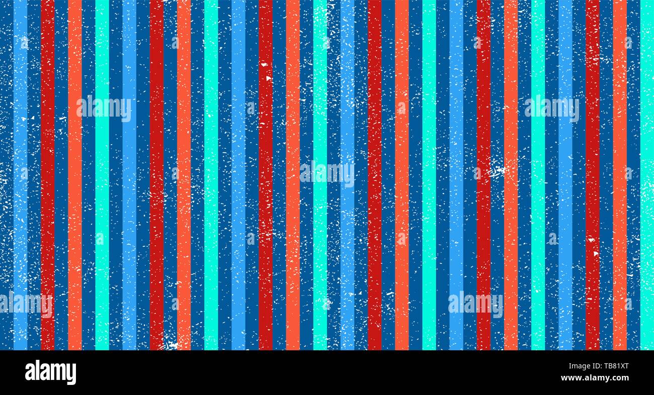 summer print blue orange red lines the effect of wear Stock Vector ...