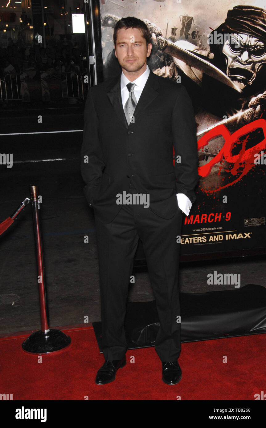 LOS ANGELES, CA. March 05, 2007: Gerard Butler at the Los Angeles ...