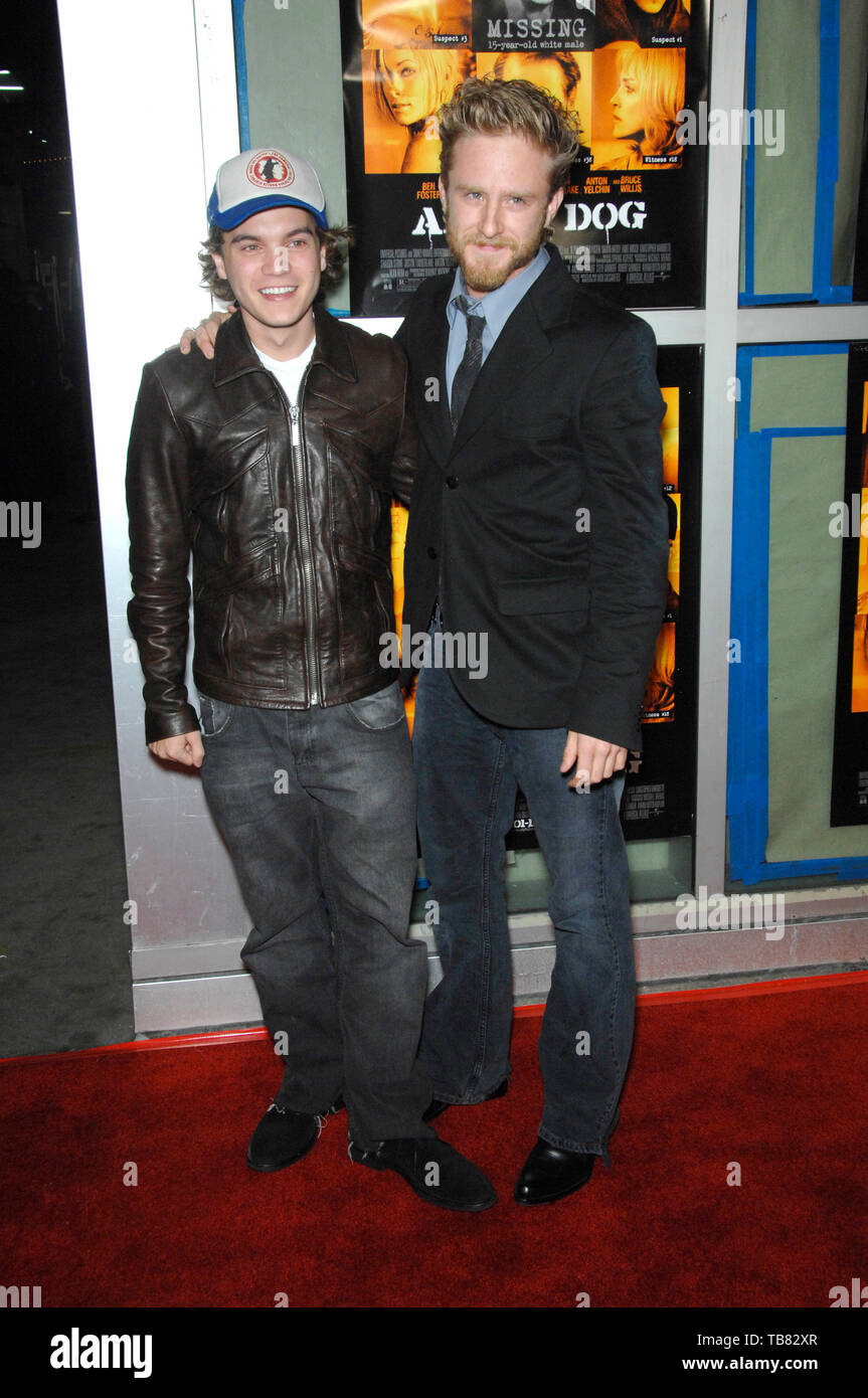 LOS ANGELES, CA. January 03, 2007: EMILE HIRSCH (left) & BEN FOSTER at ...