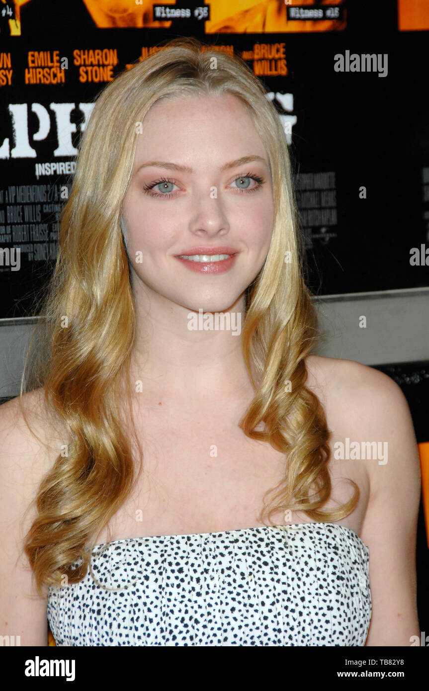LOS ANGELES, CA. January 03, 2007: AMANDA SEYFRIED at the world premiere of her new movie "Alpha ...